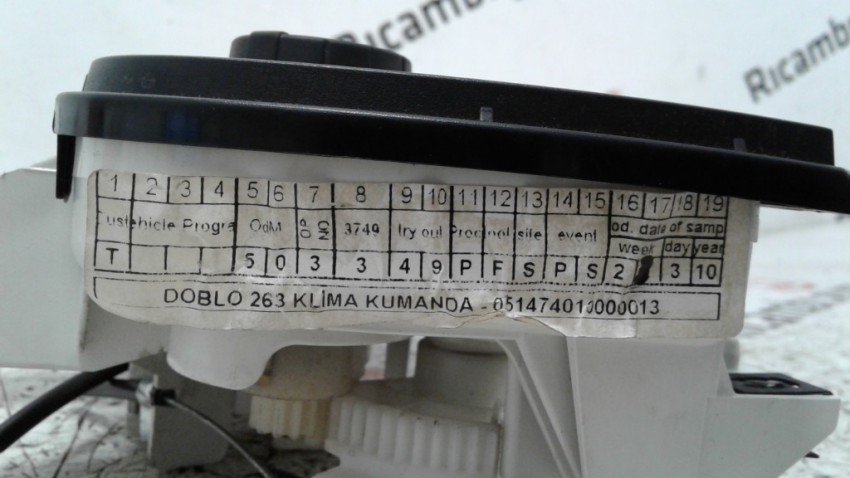 Comandi clima Fiat doblo