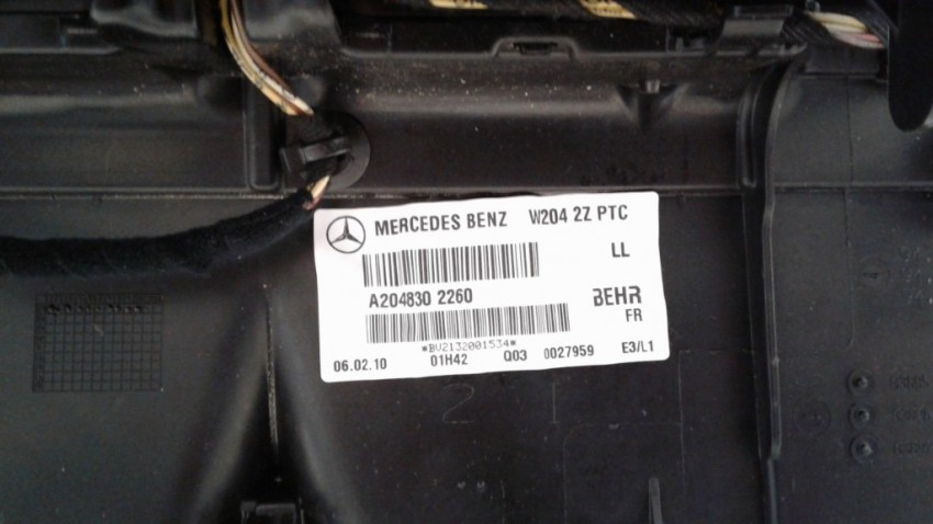 Gruppo riscaldamento Mercedes classe c berlina